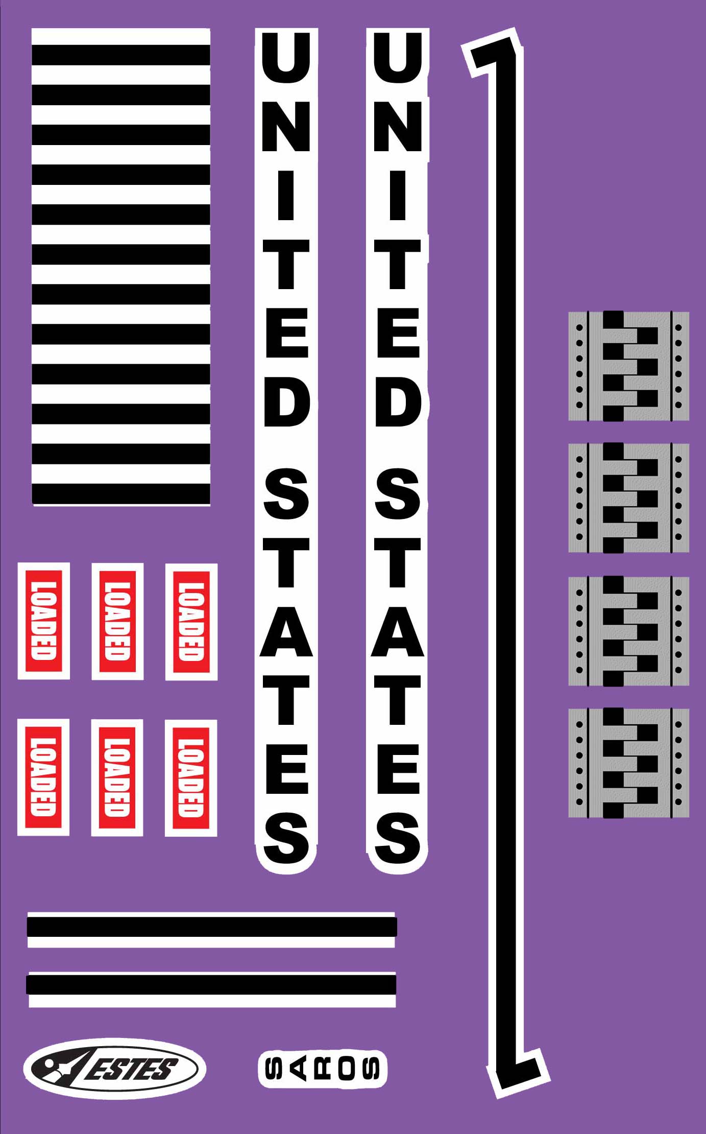 Estes SAROS - STICKERSHOCK23.COM